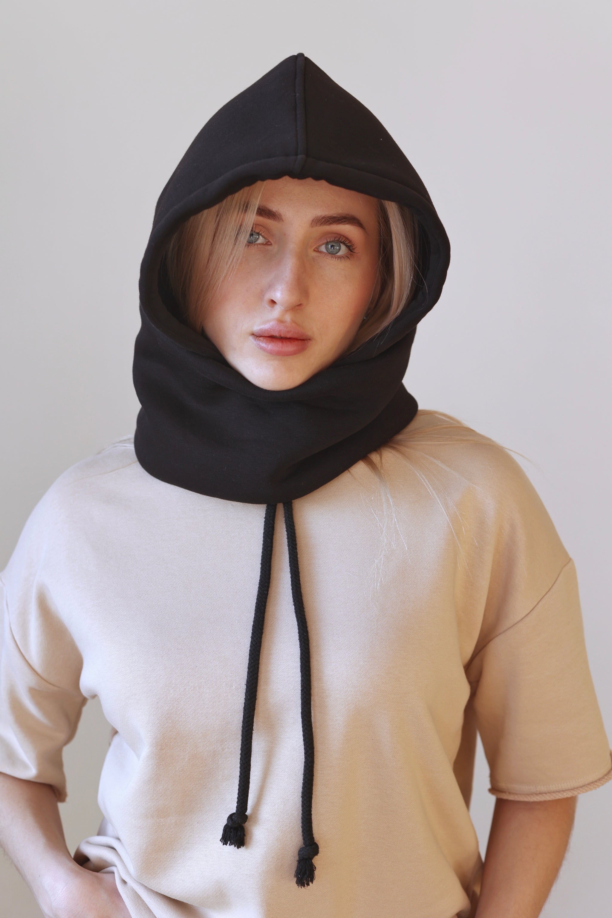 Cotton Snood Hood – Soft Brushed Winter Comfort